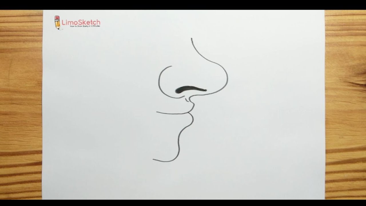 HOW TO DRAW A BIG NOSE Easy Step by Step - YouTube