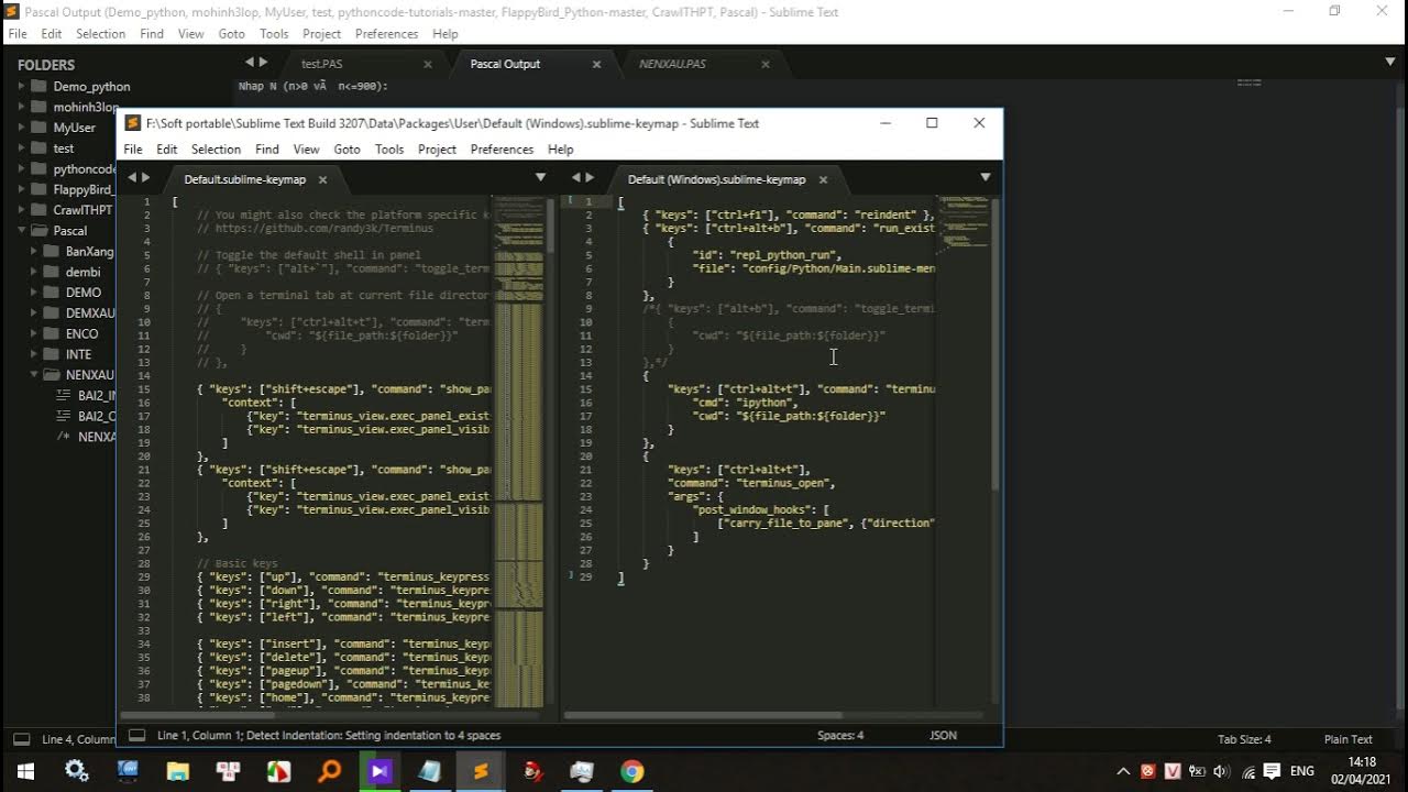 Change theme Terminus in sublime text 3 - YouTube