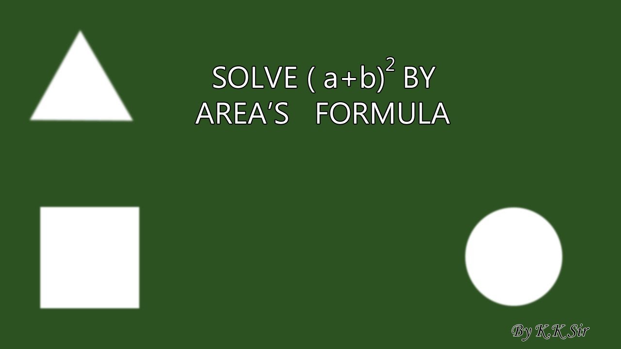 (a+ b )whole square formula geometric proof - YouTube