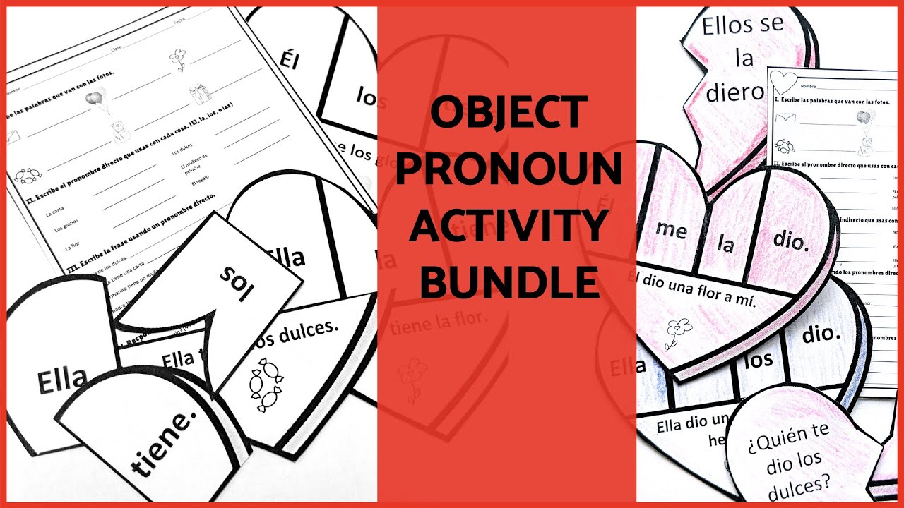 Spanish Object Pronoun Activities | Direct Indirect and Double Object ...