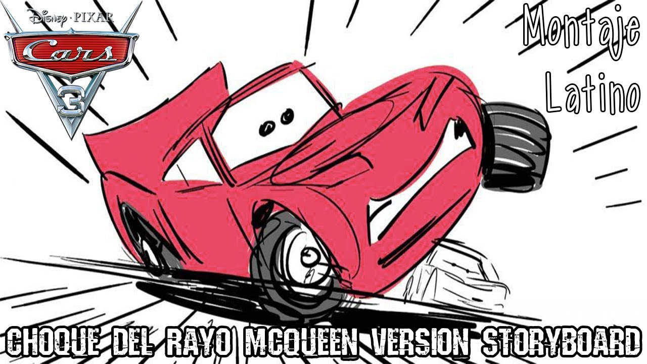 Cars 3 - Choque del Rayo McQueen (Versión Storyboard) Montaje Latino ...