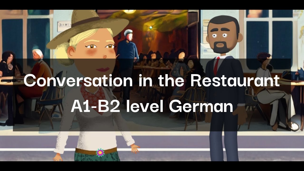 Conversations in German | Bestellen und bezahlen ins Restaurant (A1 to ...