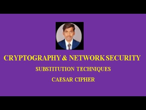 Caeser Cipher || Substitution Technique - YouTube