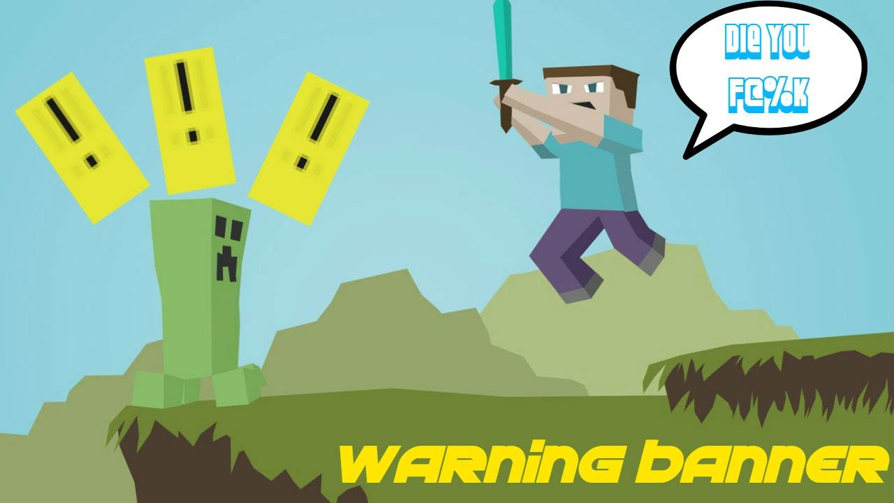Warning How To Make A Warning Banner In Minecraft Minecraft warning-how-to-make-a-warning-banner-in-minecraft-minecraft