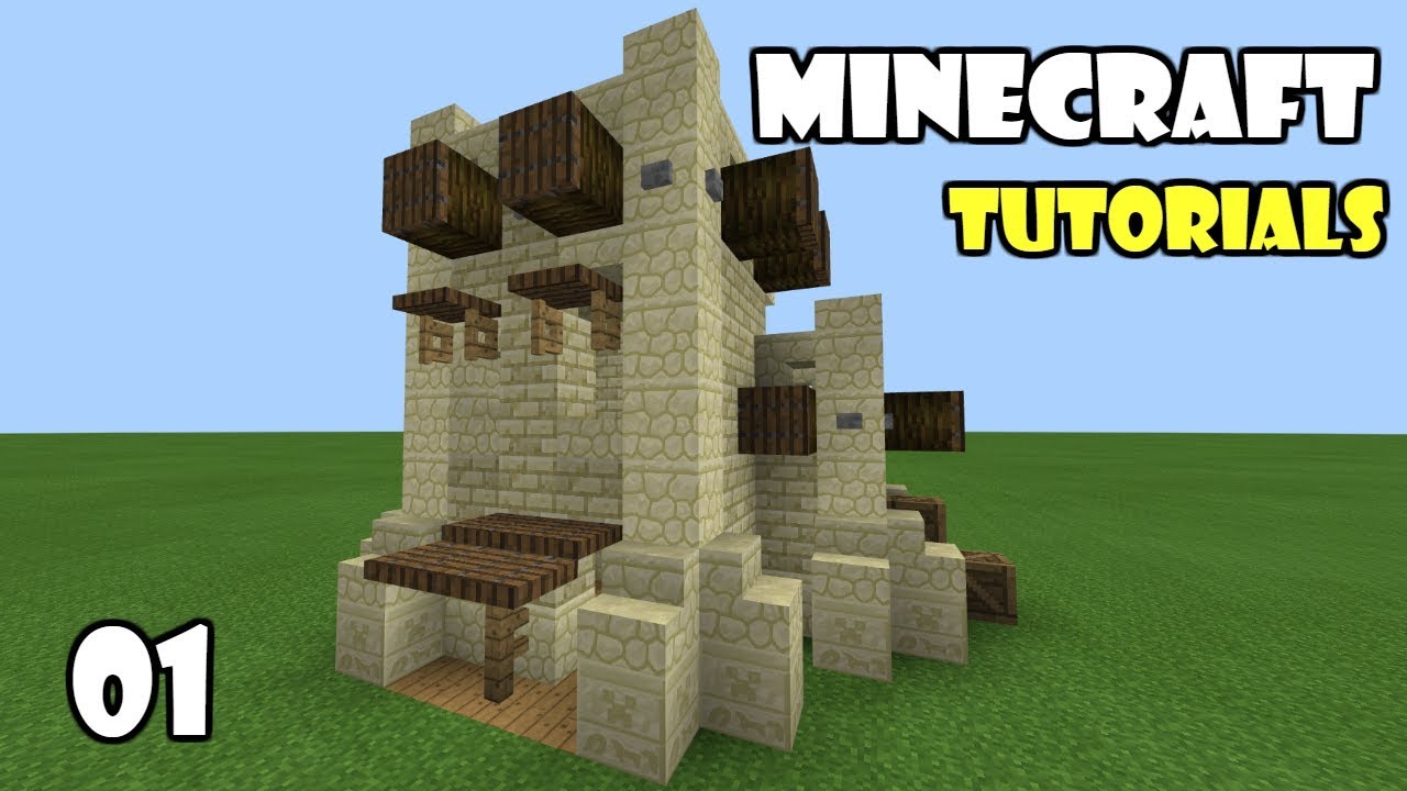 Minecraft Tutorial #1: Small Desert House Build - YouTube