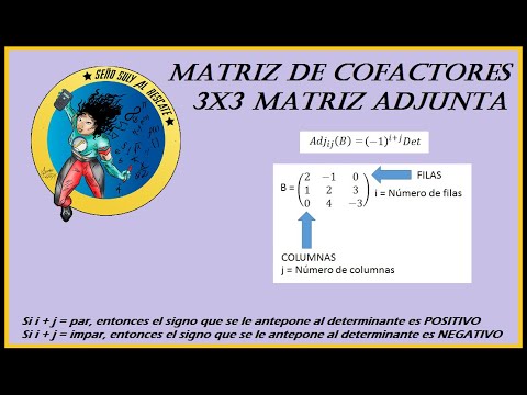 Método de cofactores | Matriz Adjunta 3x3 | PASO A PASO - YouTube