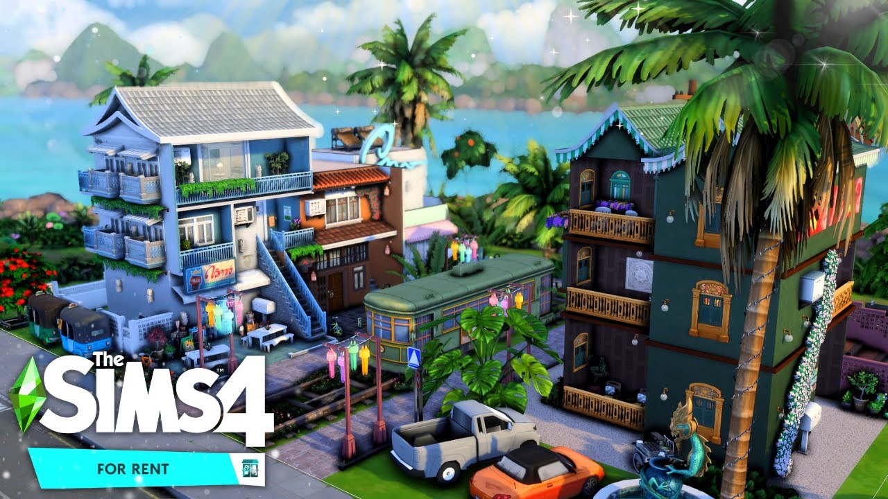 I Built A Neighborhood In Tomarang ! \\ The Sims 4 For Rent Speed Build ...