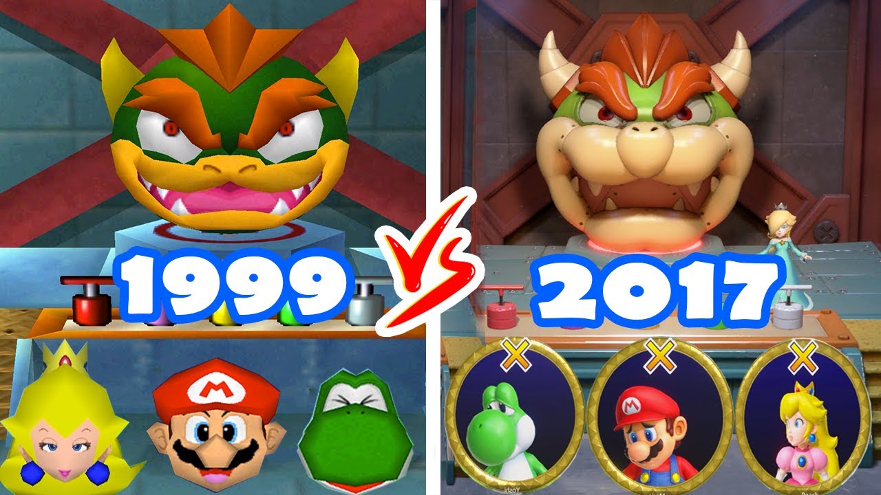 Mario Party 2 vs Mario Party The Top 100 - Top Lucky Battles - Mario vs ...