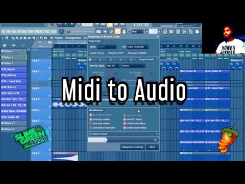 How to Bounce Midi to Audio (FL Studio 20) - YouTube