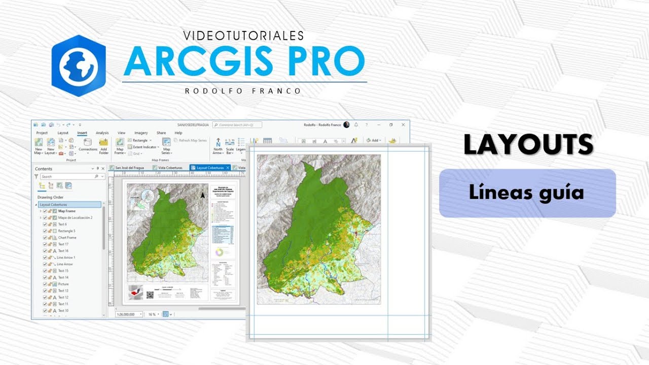 ArcGIS Pro - Layouts - Líneas guía - YouTube
