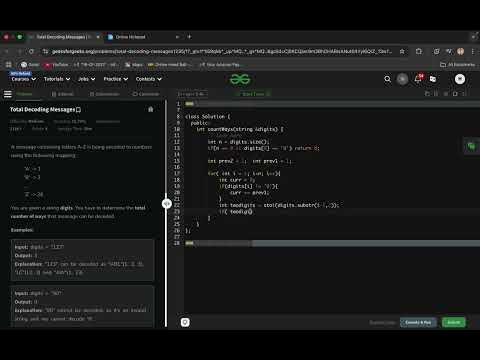 Total Decoding Messages gfg POTD | 23 March - YouTube