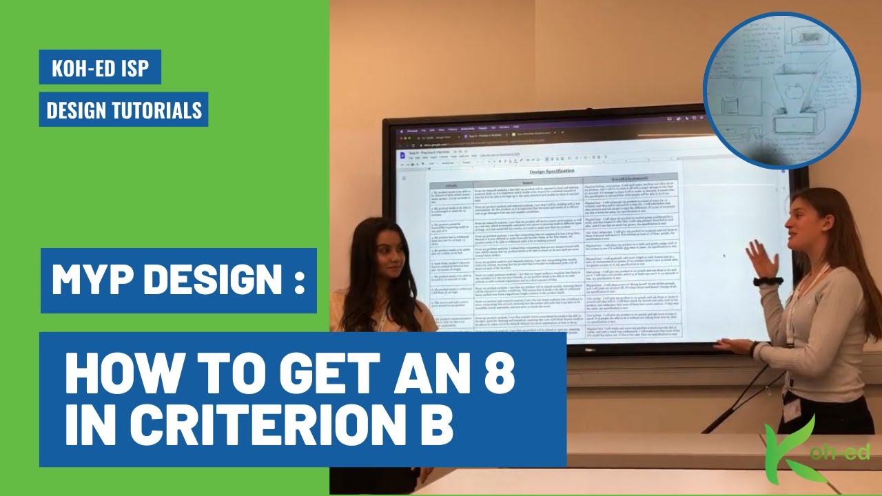 HOW to get an 8 in Criterion B! || MYP Design Tutorials - YouTube