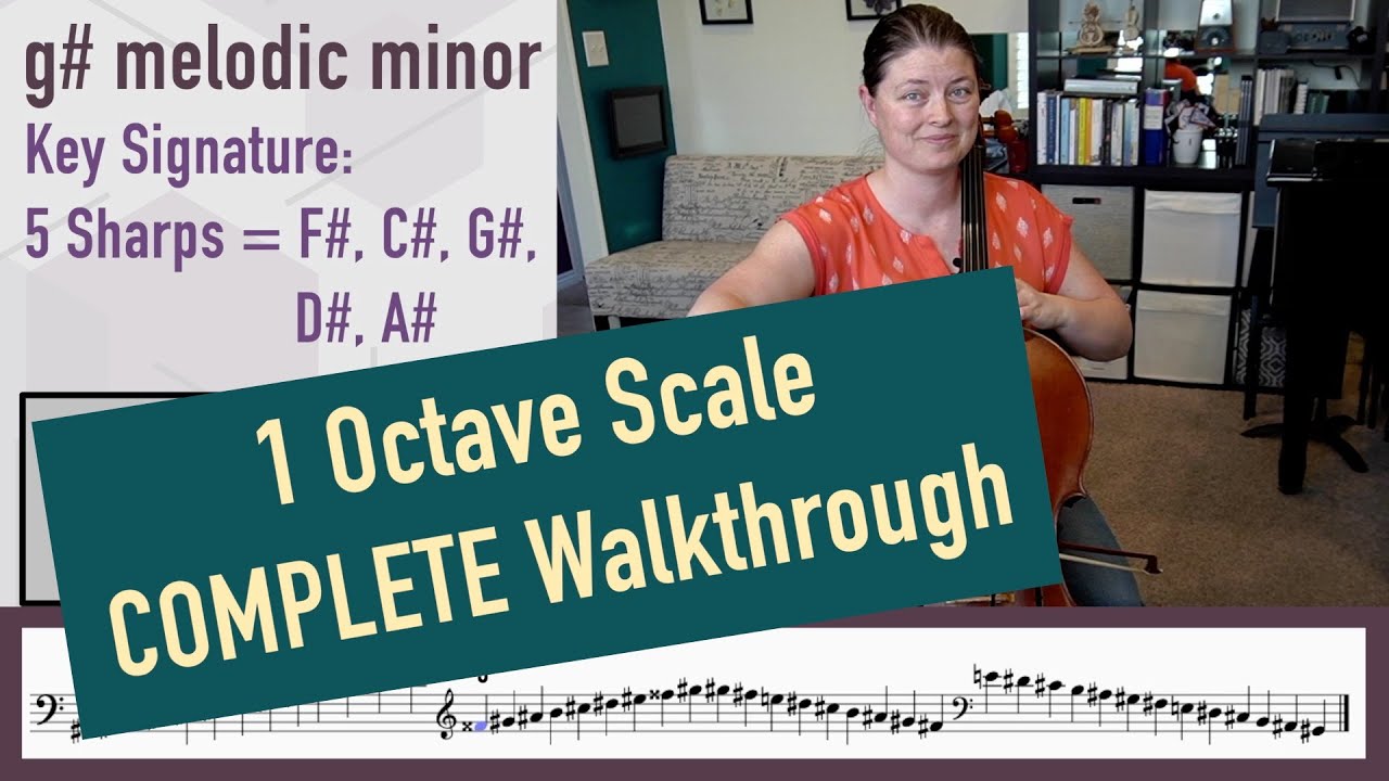 1 Octave Scales: g# melodic minor (WITH instructions!) - YouTube