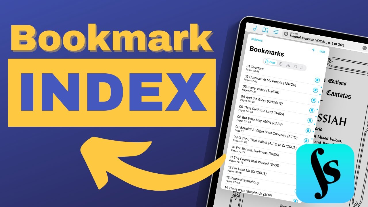 How to Create MULTIPLE Bookmarks in forScore - YouTube