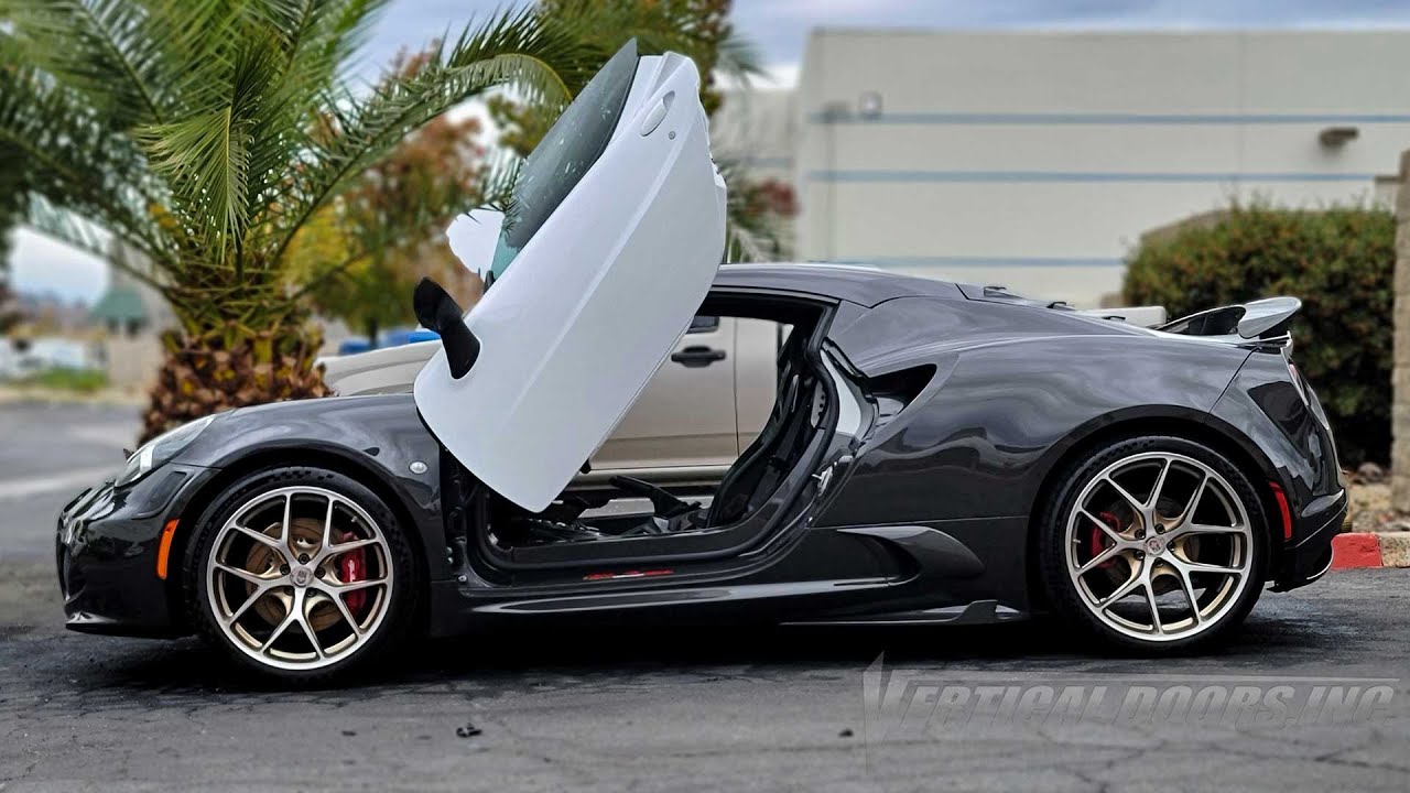 Alfa Romeo 4C Vertical Lambo Door Conversion Kit by Vertical Doors, Inc ...