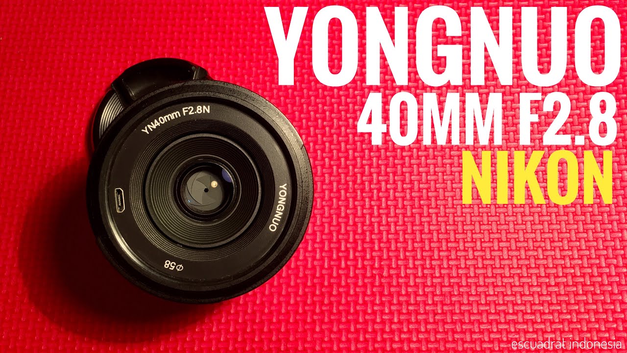 Yongnuo 40mm f2.8 indonesia nikon, Lensa yang ada colokan micro usb nya ...