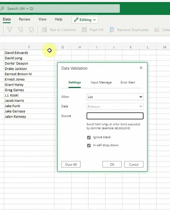 Create a searchable drop-down in excel!!! - YouTube