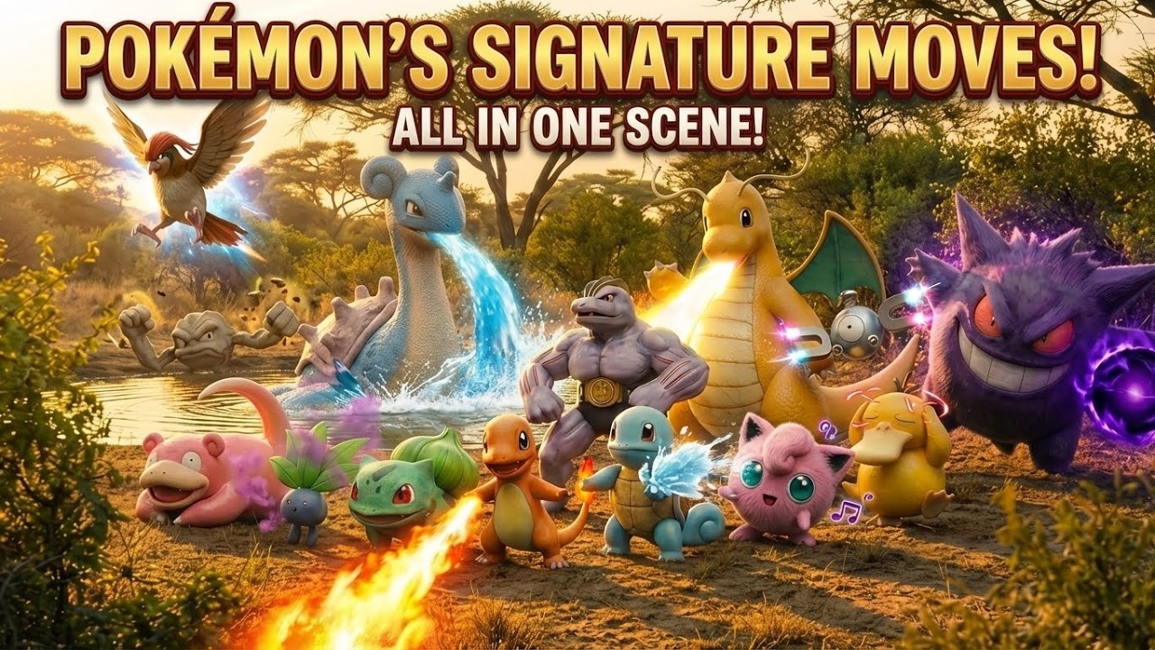 151 Pokémon signature move first generation Real Life Pokémon ...