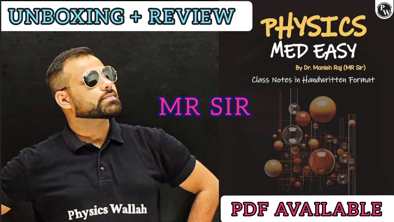 Physics Med Easy Review || PW Physics Med Easy Book Mr Sir || Mr Sir ...