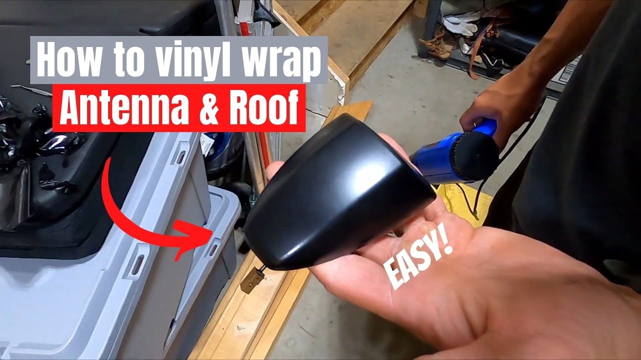 How to wrap any antenna and roof. Easy method for any car! Watch! - YouTube