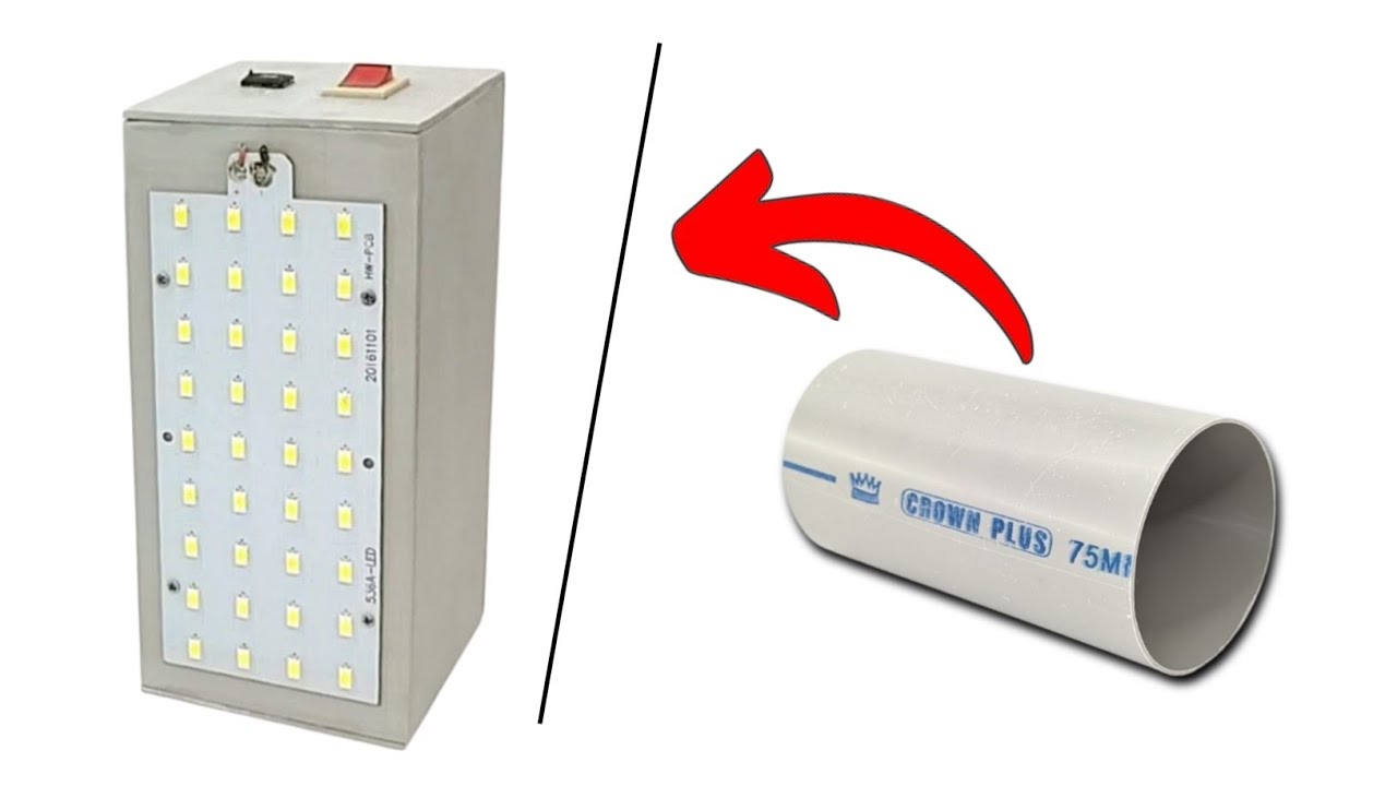 How To Make a Super Bright Rechargeable Emergency Light - YouTube