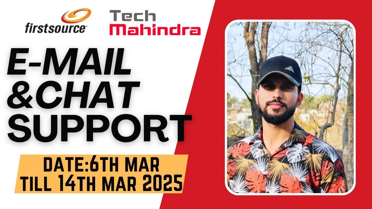 Tech Mahindra First Source | ️📞 E-Mail & Chat Support Jobs | 📅 Walk-in ...