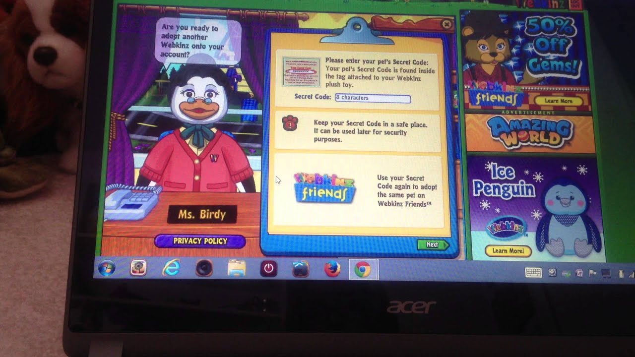 Adopting my Webkinz Signature Red Panda! - YouTube