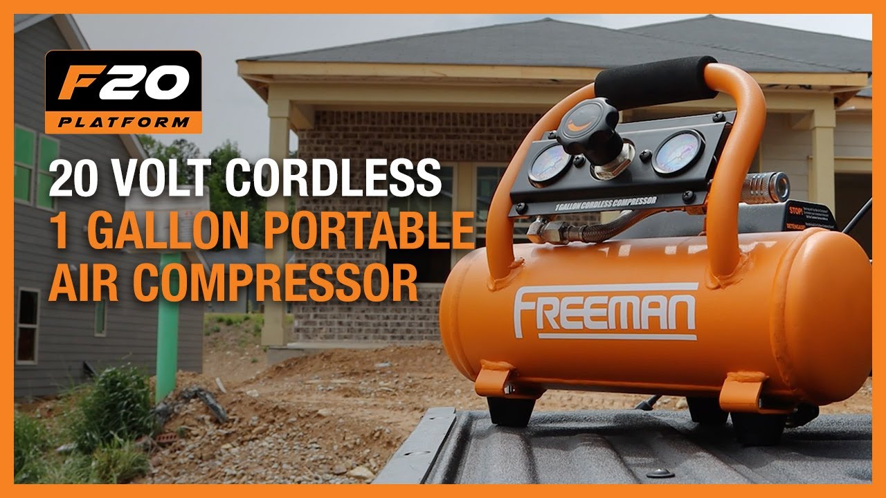 F20 PLATFORM Cordless 1 Gallon Portable Air Compressor | Freeman ...
