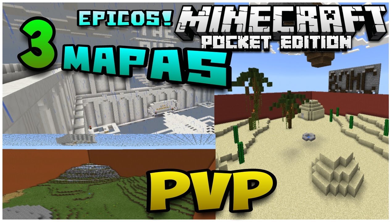 3 Mapas PvP Para Minecraft PE 1.0.5 | Mapas Para Minecraft PE - YouTube