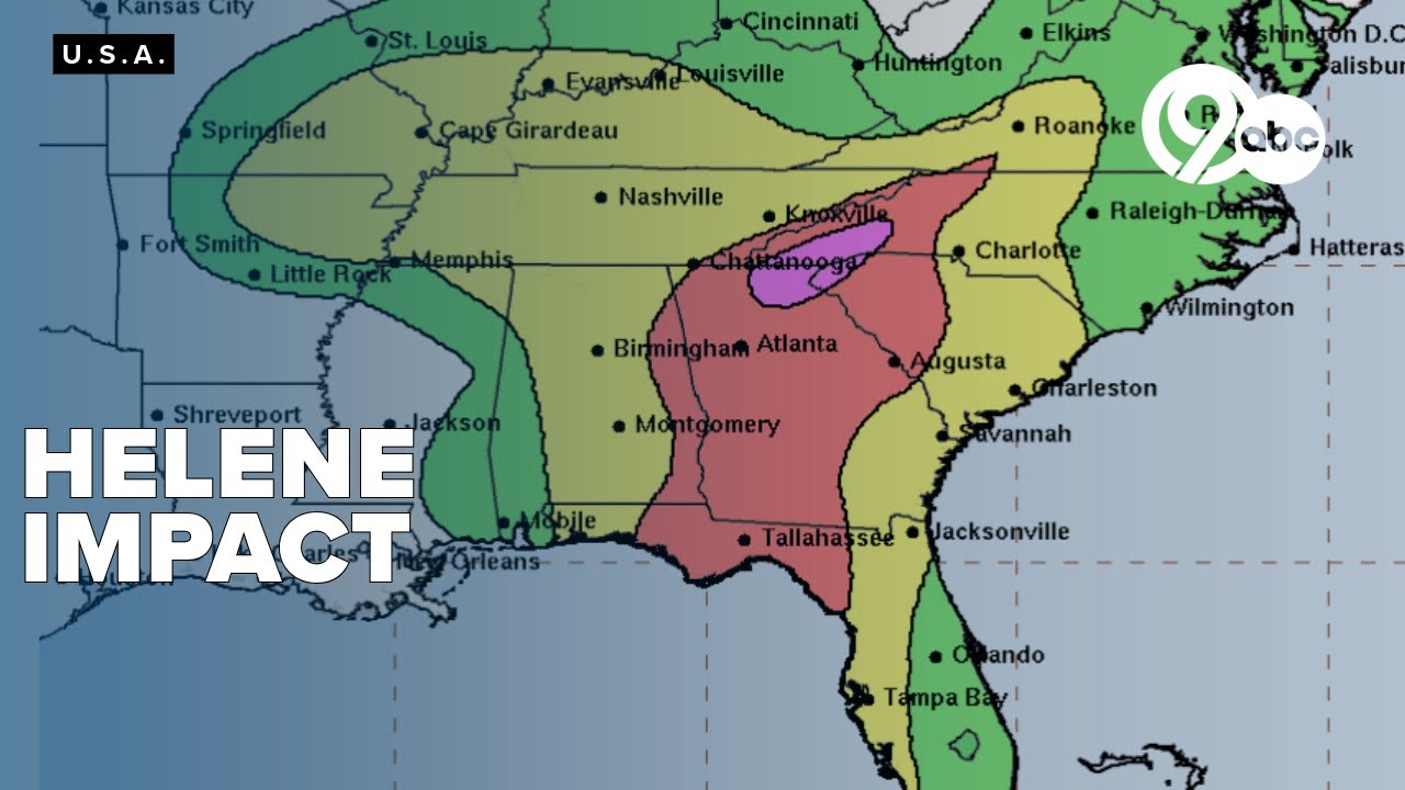 Hurricane Helene impact: Flash flood risk as potential hurricane ...