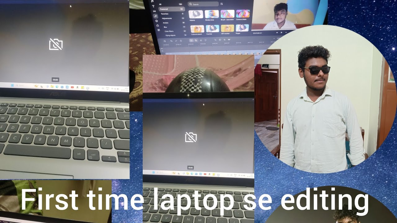 first time editing laptop se kiya #vlog🥰😃 - YouTube