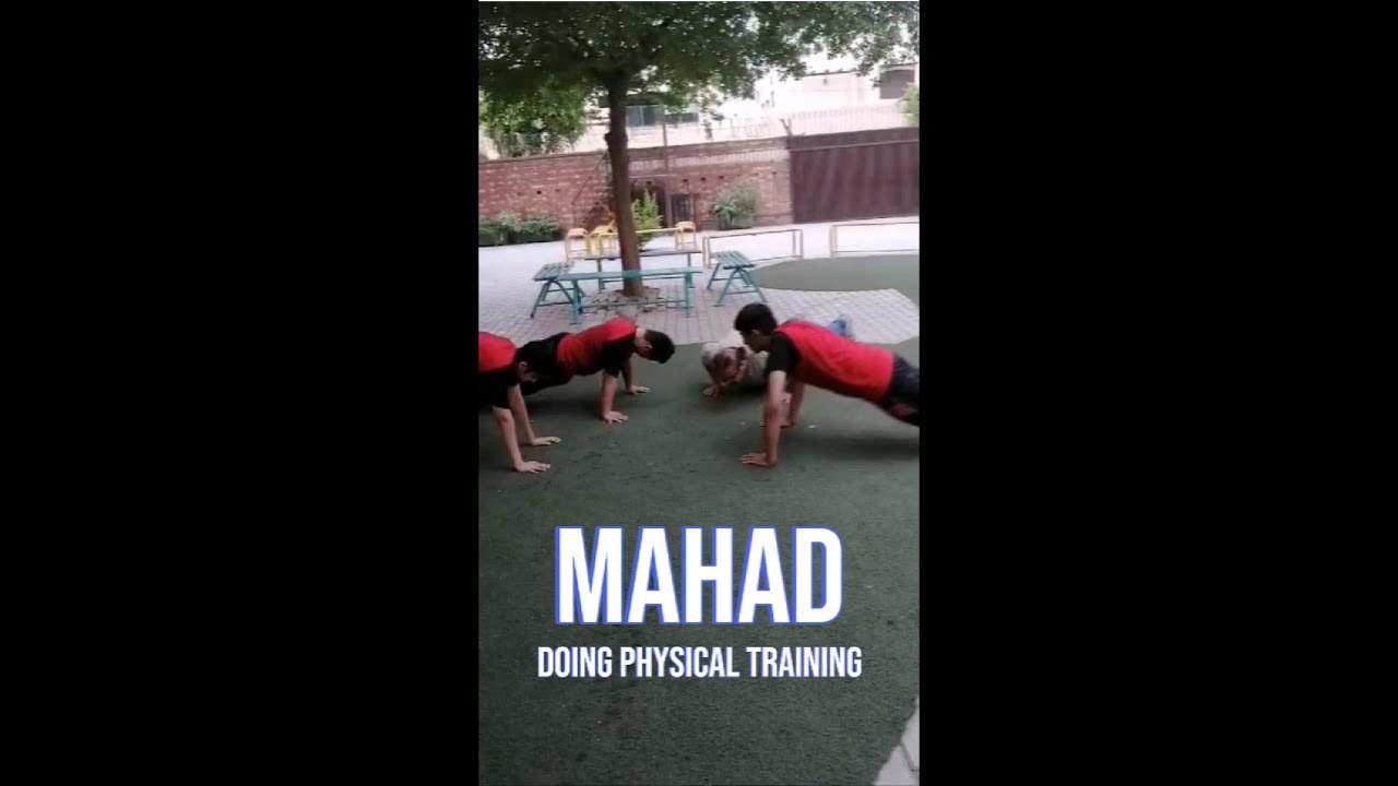 Mahad doing physical training with Sir Junaid. - YouTube