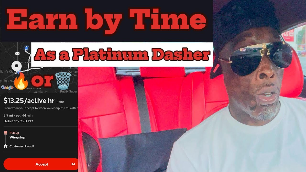 Earn by Time as a Platinum Dasher. Worth it or not? |Doordash| - YouTube