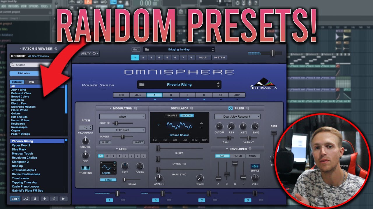 Making a Beat From SCRATCH Using RANDOM OMNISPHERE PRESETS! (FL Studio ...