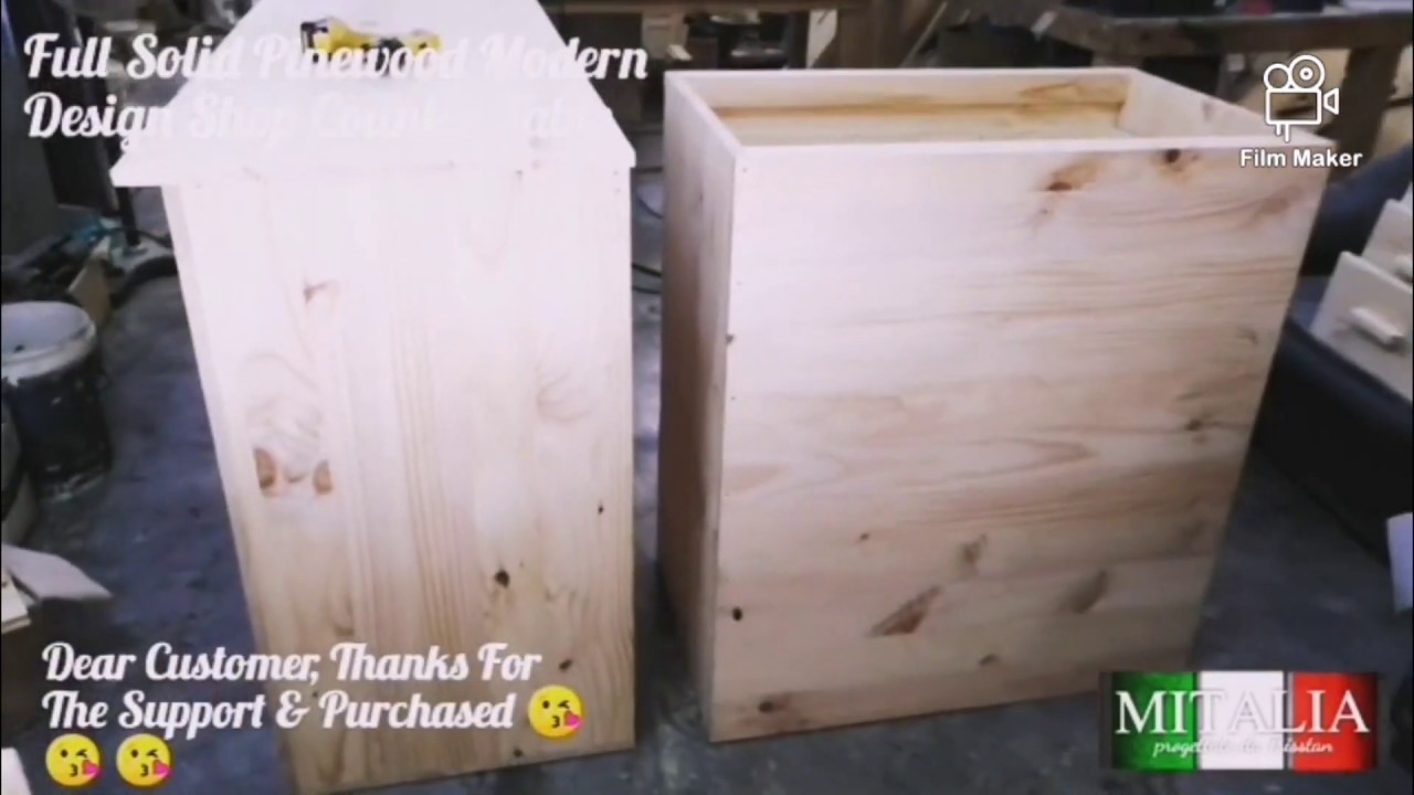 DIY Modern Build Pinewood Shop Reception Table /Bar Counter & Bar ...