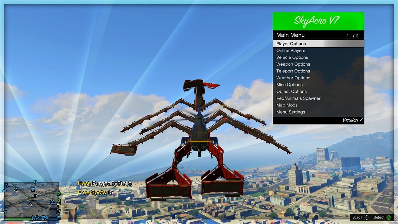 GTA 5 ONLINE - SKYACRO V7 & EFLC MOD MENU SHOWCASE! (FREE RELEASE ...