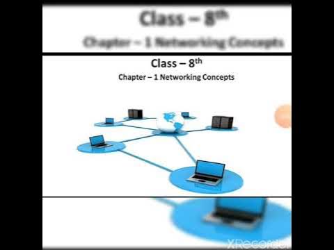 Class 8th |Computer| Chapter 1 Networking concepts Part 1 - YouTube
