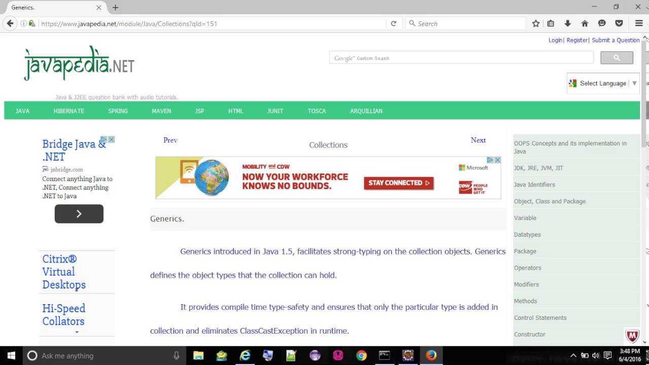 Generics. - javapedia.net - YouTube