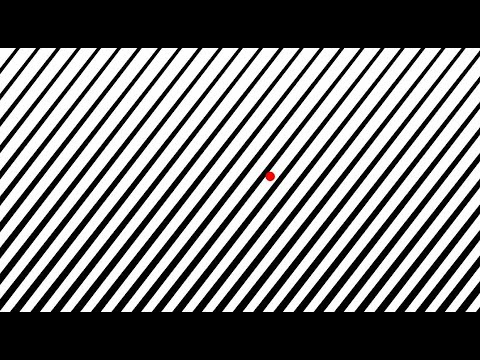 Optokinetic Training | Skewed Stripes and Dot Moving Randomly - YouTube