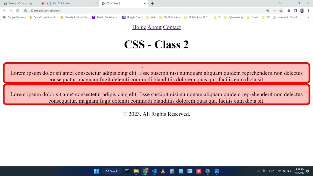 7 - CSS Class 2 | CSS Backgrounds | Margin | Padding | Width | Height | Muhammad Umair Ahmad ...