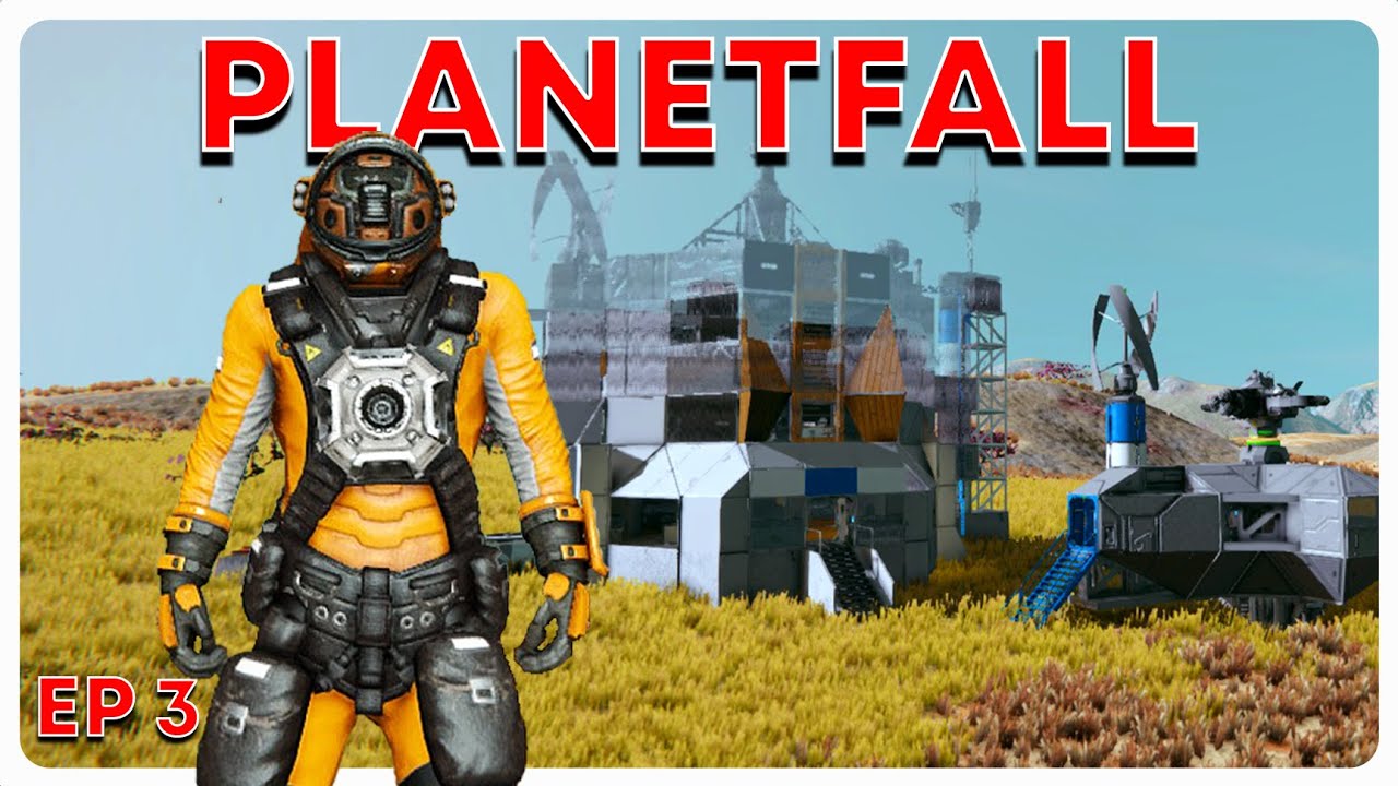 Building a Control Tower after Making Planetfall in Space Engineers Ep ...