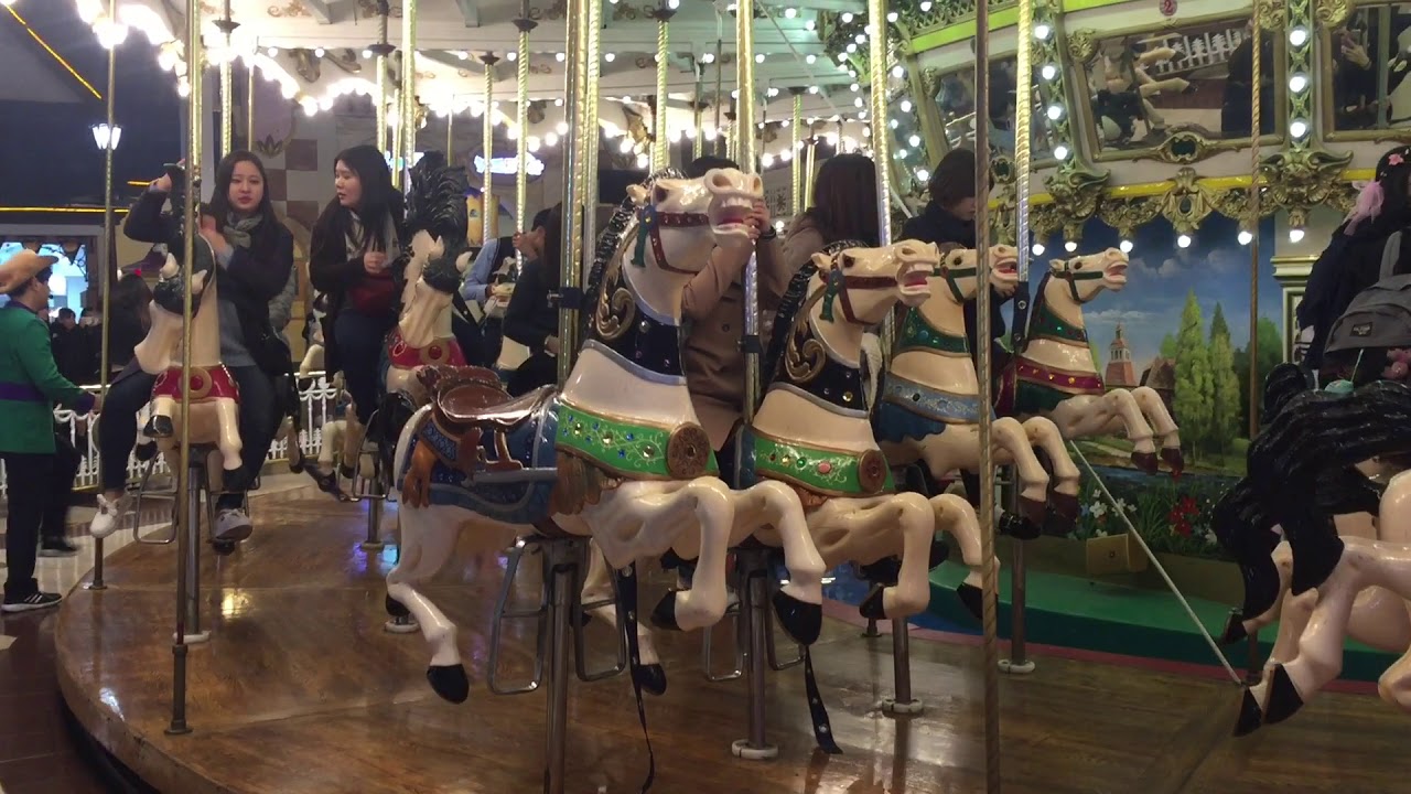 Lotte World Adventure Amusement Carousel @ Seoul, South Korea - YouTube