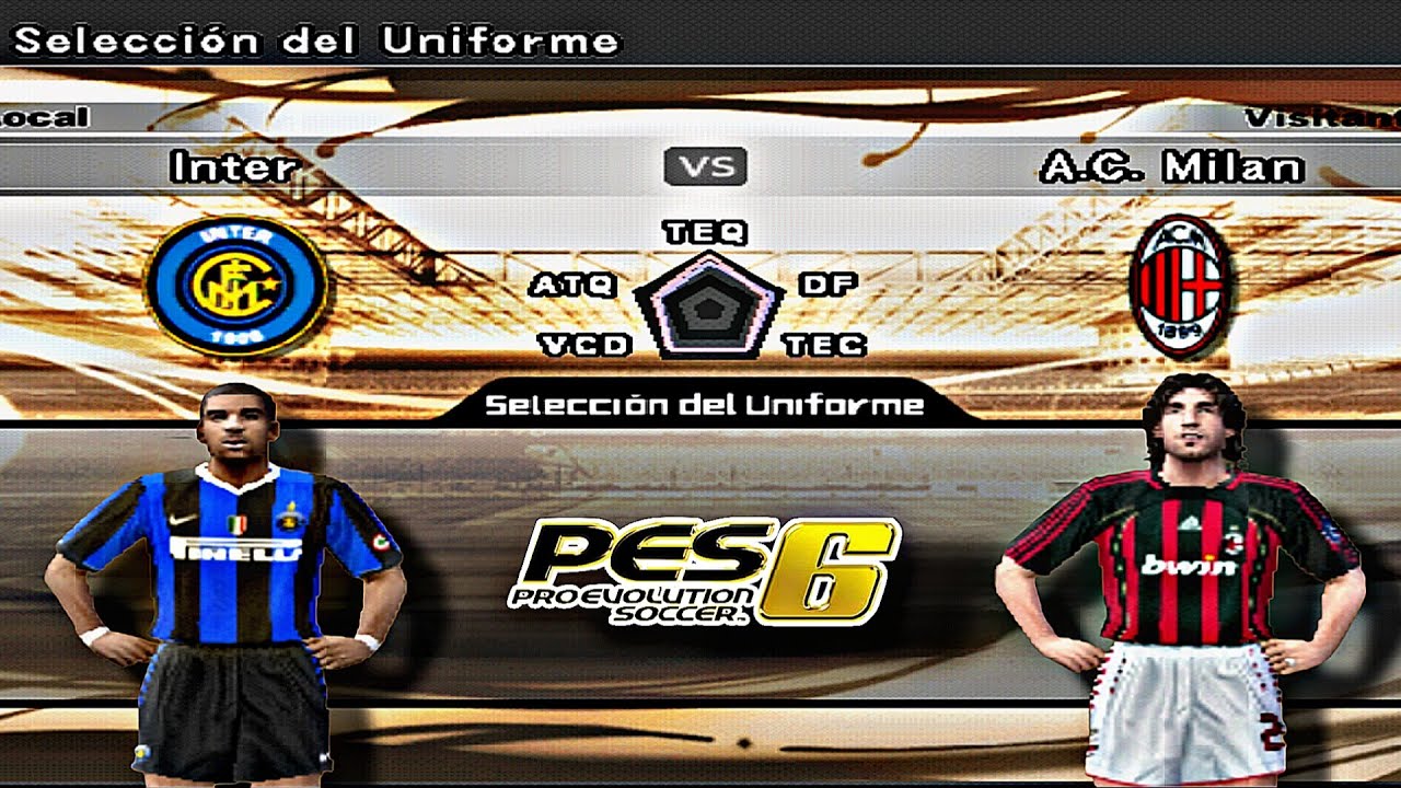 PES 6 - Inter de Milan vs. Milan | Amistoso | PS2 Gameplay | [4K 60fps ...
