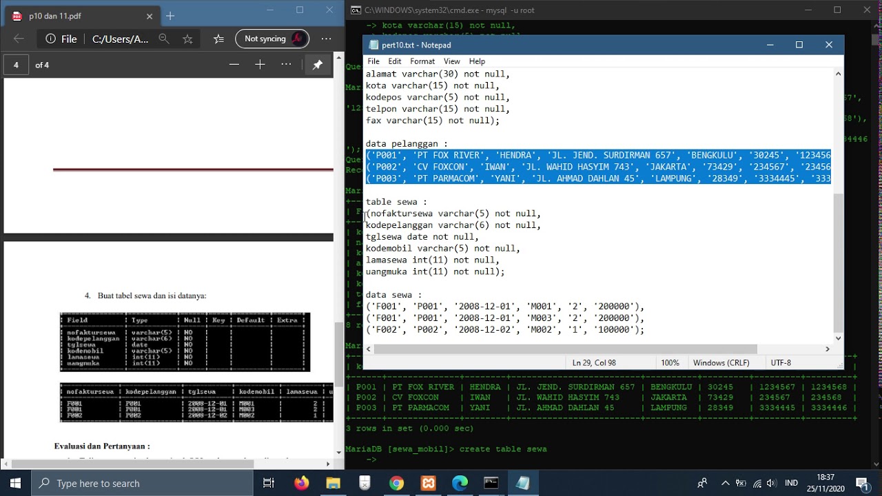 Tutorial membuat Database menggunakan metode Join - YouTube