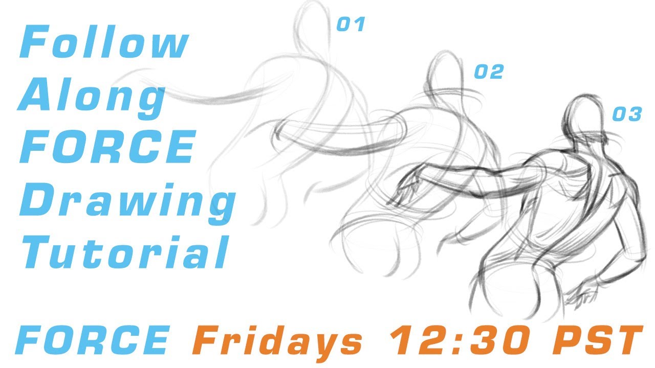 Follow Along FORCE Drawing Tutorial: FORCE Friday 23 - YouTube