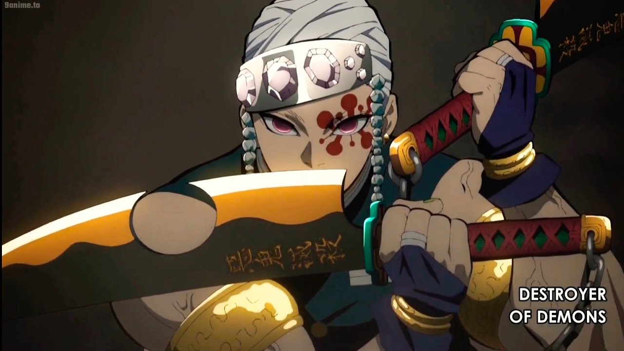 Uzui vs Daki (Obi version) - Sound breathing first form - YouTube