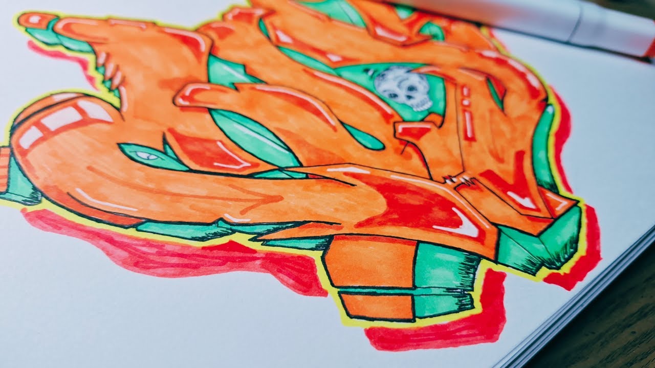 Watching the Process: Graffiti Timelapse Name: Cody - YouTube