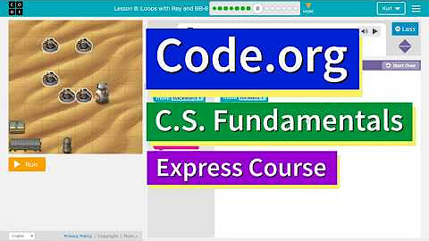 Loops with Rey and BB-8 Lesson 8 - Code.org CS Express and Course C Tutorial with Answers - YouTube