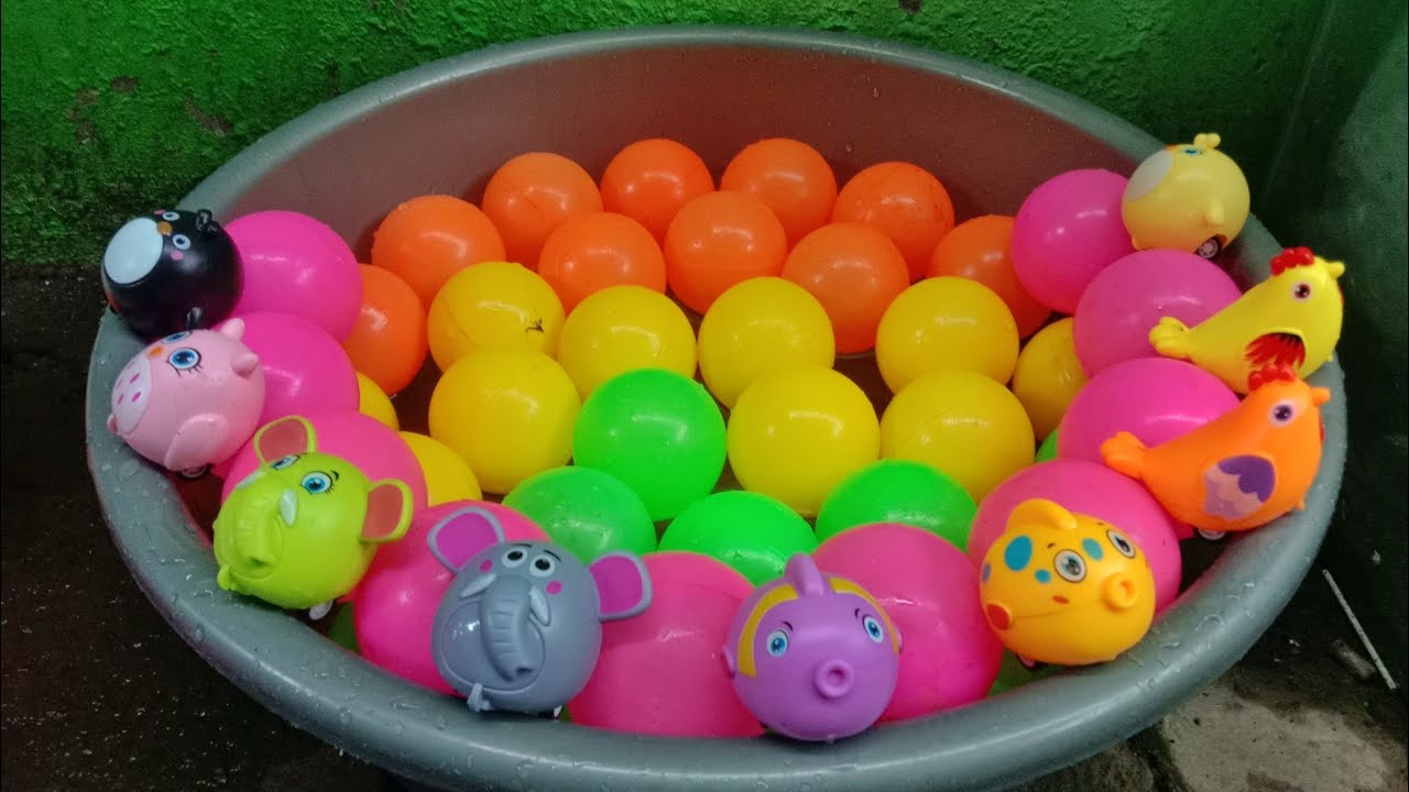 bermain dan belajar mengenal warna , bola warna warni - YouTube