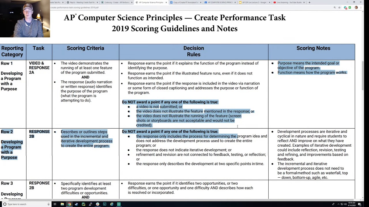 AP CSP Live Lecture 2 - Week 2 - YouTube